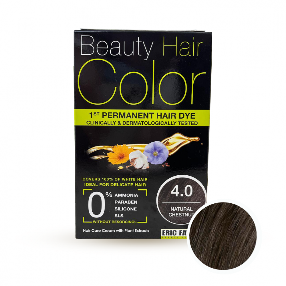 ERIC FAVRE – Beauty Hair Color 4.0 Chestnut Brown – shefaaldawaa